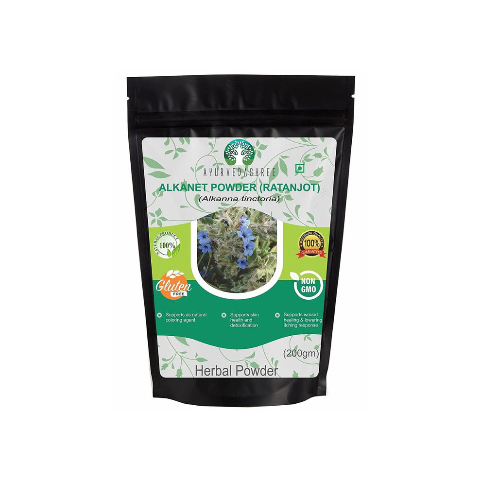 Ayurvedashree Alkanet Root Powder (Ratanjot/Arnebia Nobilis) - 200G ...
